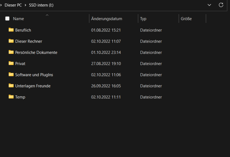Desktop Ordner Struktur und Lesezeichen minimalisieren - Lebefrugal